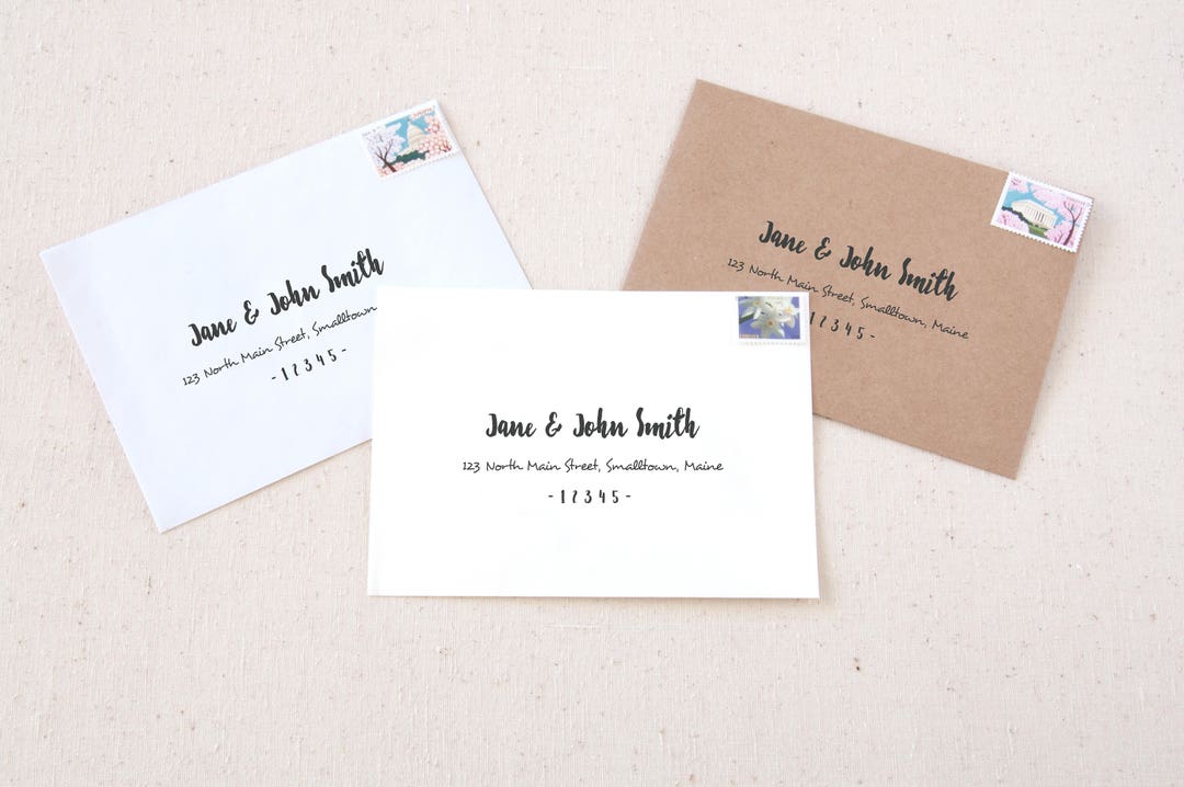 Mail Merge Service for Envelope Address or Mailing Label Templates - Etsy