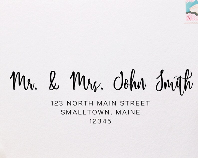 Printable Envelope Address Template Romantic Calligraphy - Etsy