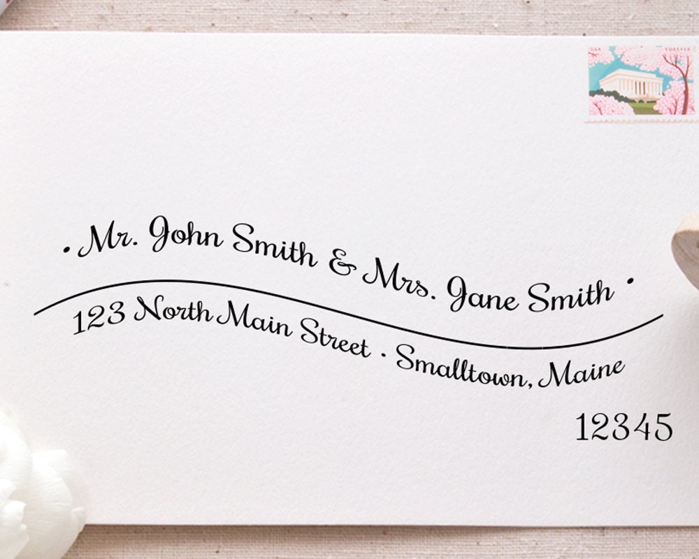 Printable Envelope Address Template Bundle Calligraphy Wave - Etsy