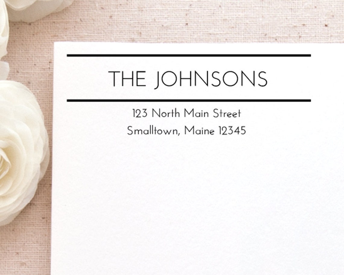 Printable Mail Address Label Template Clean and Modern - Etsy