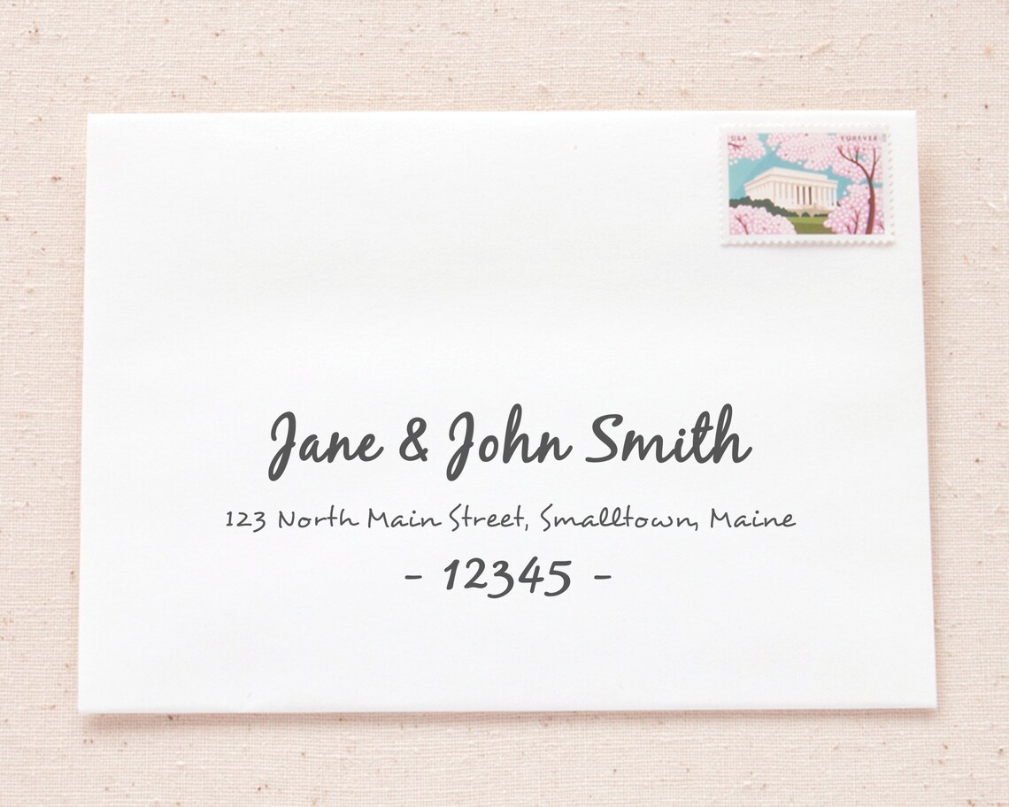 Printable Mail Address Label Template Hand-lettered Calligraphy ...