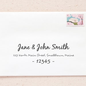 Printable Mail Address Label Template Hand-lettered Calligraphy ...
