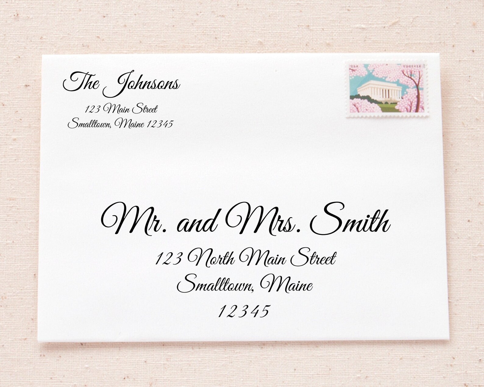 Printable Mail Address Label Template Bundle Elegant Calligraphy ...