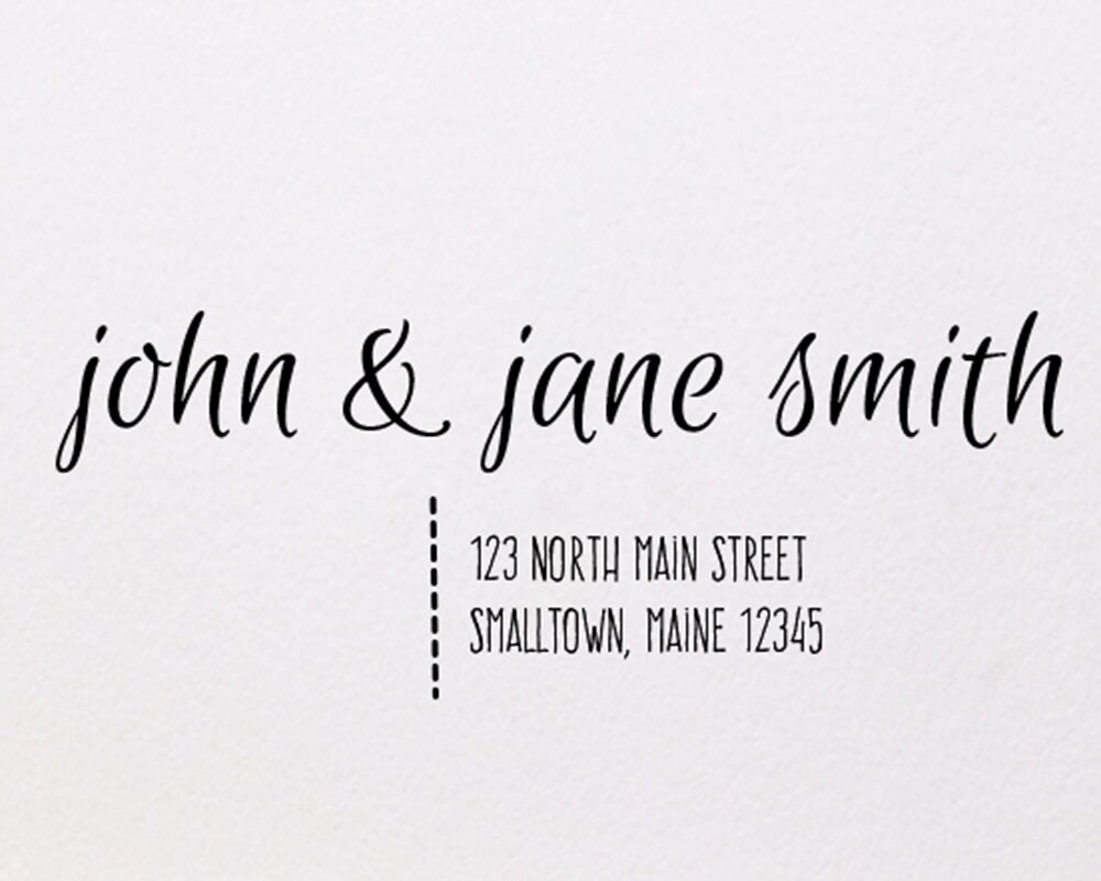 Printable Envelope Address Template Casual Calligraphy Addressing ...