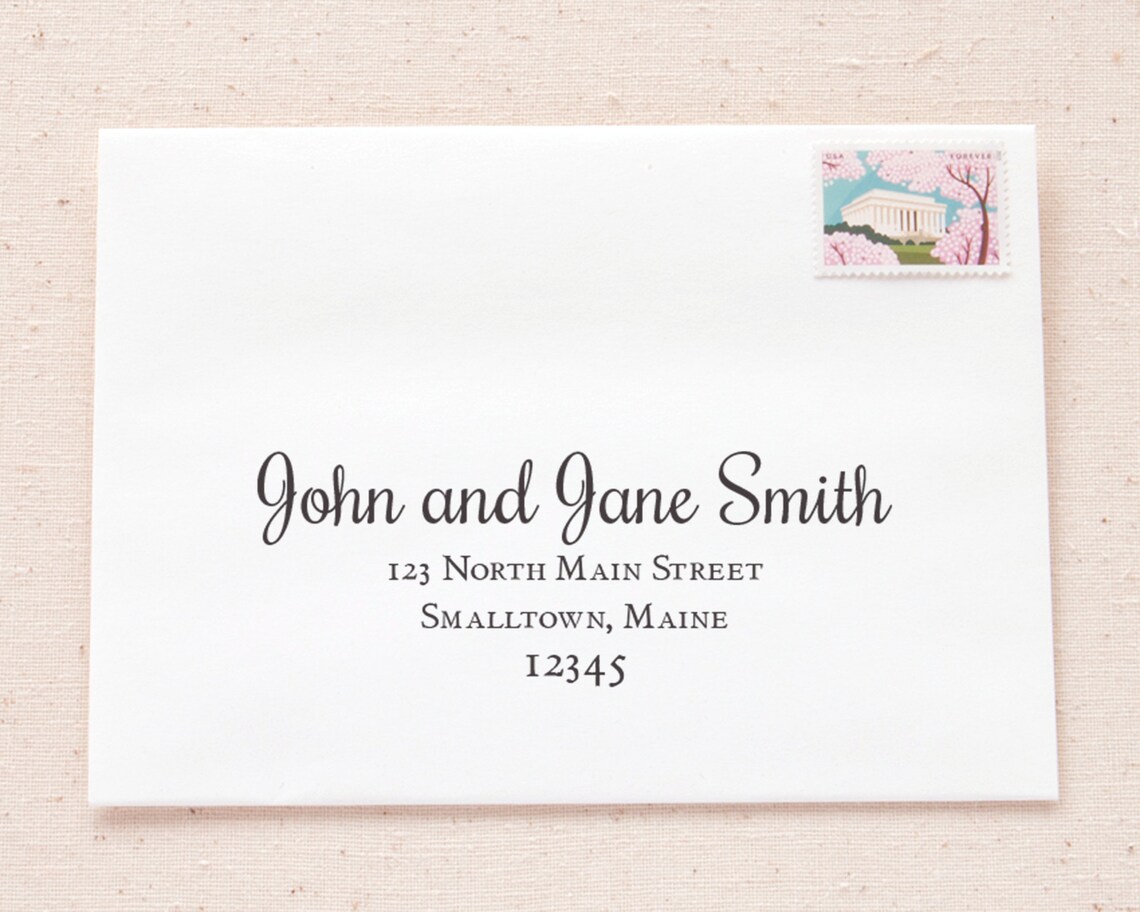 Classic Calligraphy Mailing Labels Template Easy to Use Printable ...