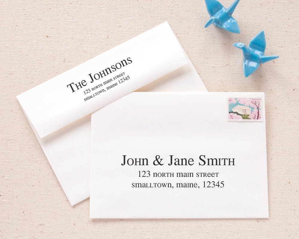 Printable Envelope Address Template Simple Modern Envelope Addressing ...