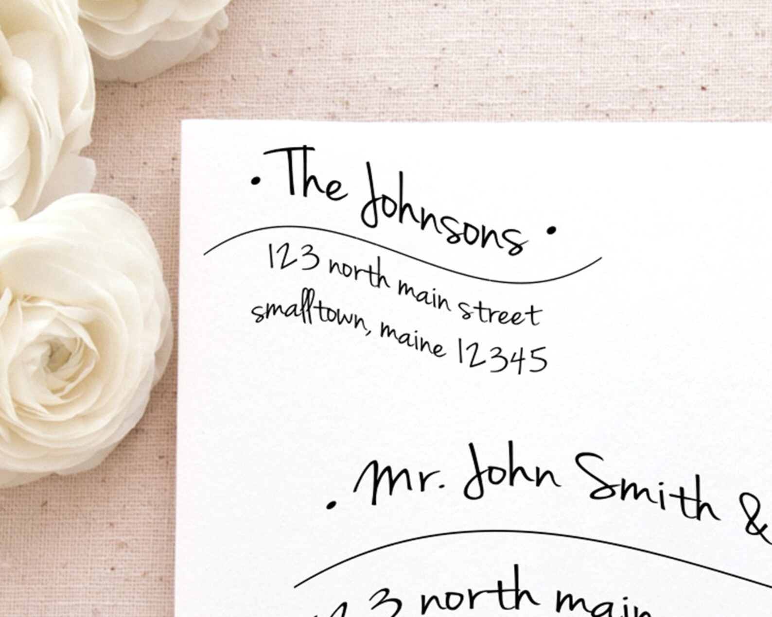 Printable Mail Address Label Template Hand-lettered Wave | Etsy