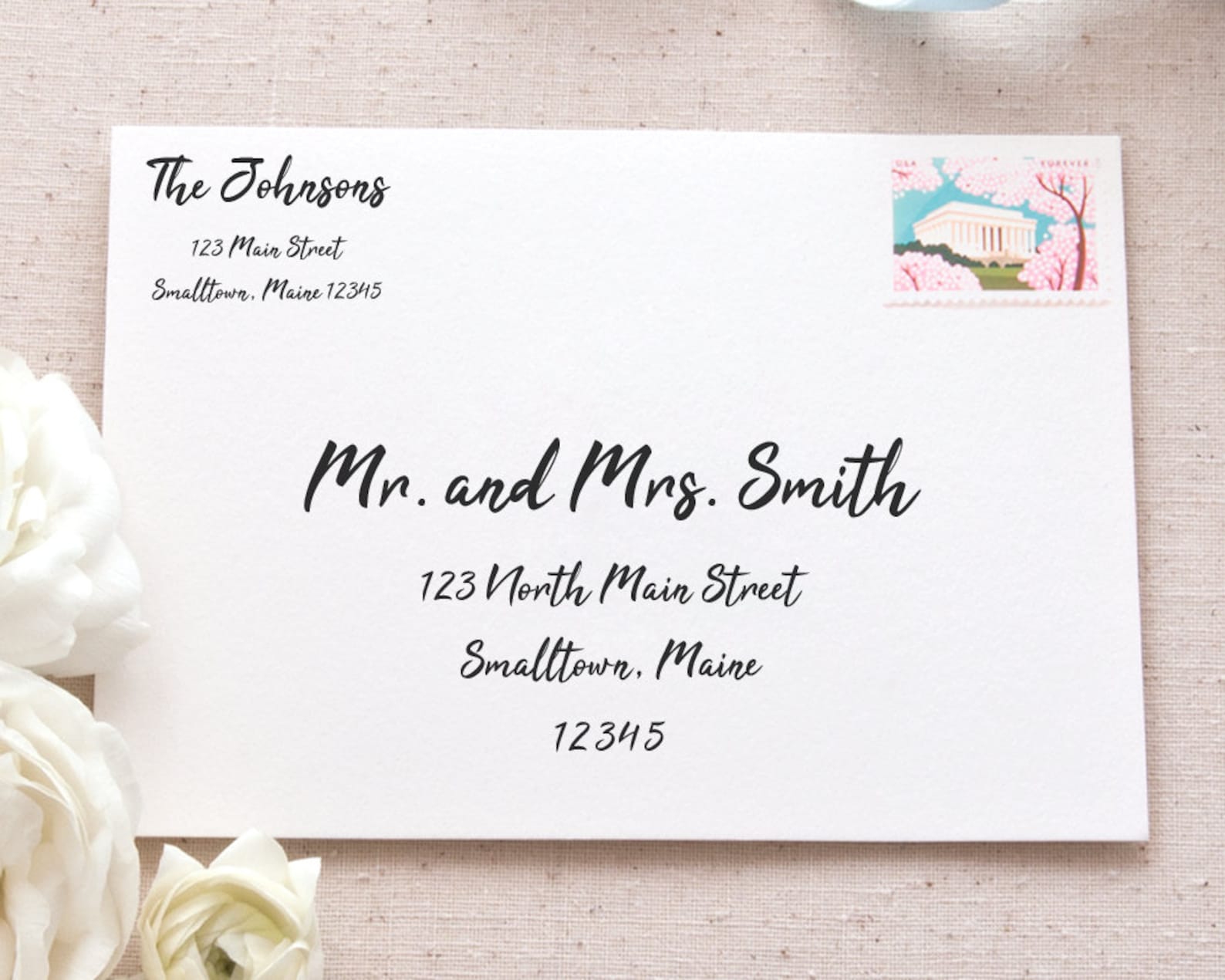 Printable Mail Address Label Template Bundle Casual Calligraphy ...