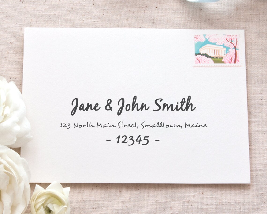 Printable Mail Address Label Template Hand-lettered - Etsy