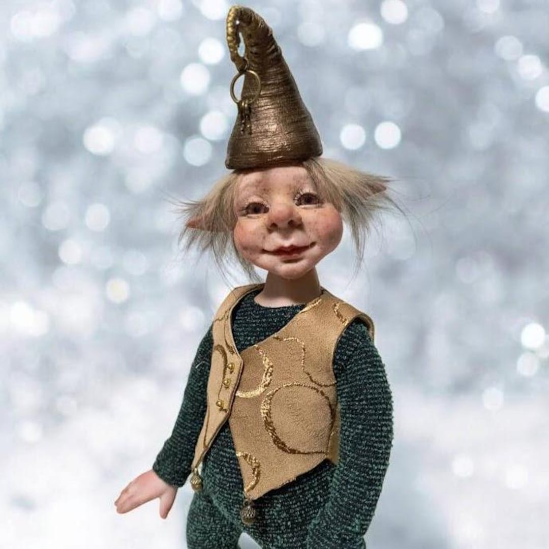 Elf Christopher Art OOAK Doll Unique Handmade Sculpture, One-of-a-kind ...