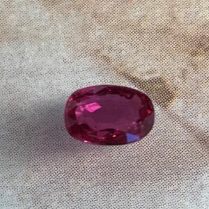 0.61 Carat Natural Ruby Heat Only 6x4mm Loose Gemstone Oval/cushion Cut ...