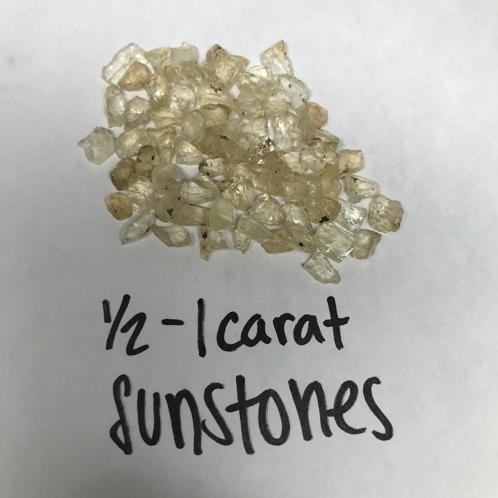 Utah Sunstone 0.5 to 1 Carat Each Raw Sunstone Natural | Etsy