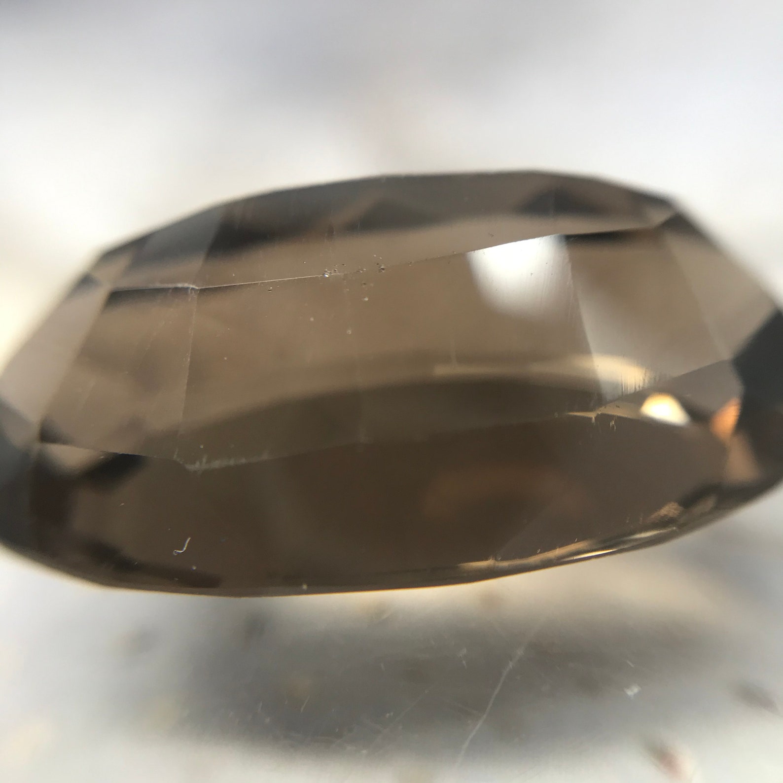Large Smoky Quartz Gemstone Loose 18 Carats 22.8x13.7mm Long - Etsy