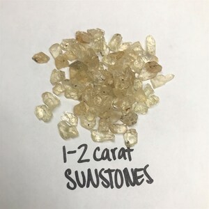 Utah Sunstone 1 to 2 Carats Each Raw Sunstone Natural Sunstone Sunstone ...