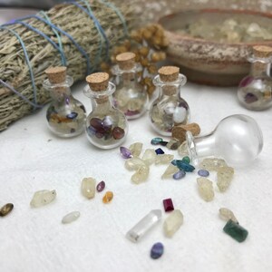 Gemstones in a Bottle, Raw Sunstone Loose Faceted Chipped Gems, Tiny ...