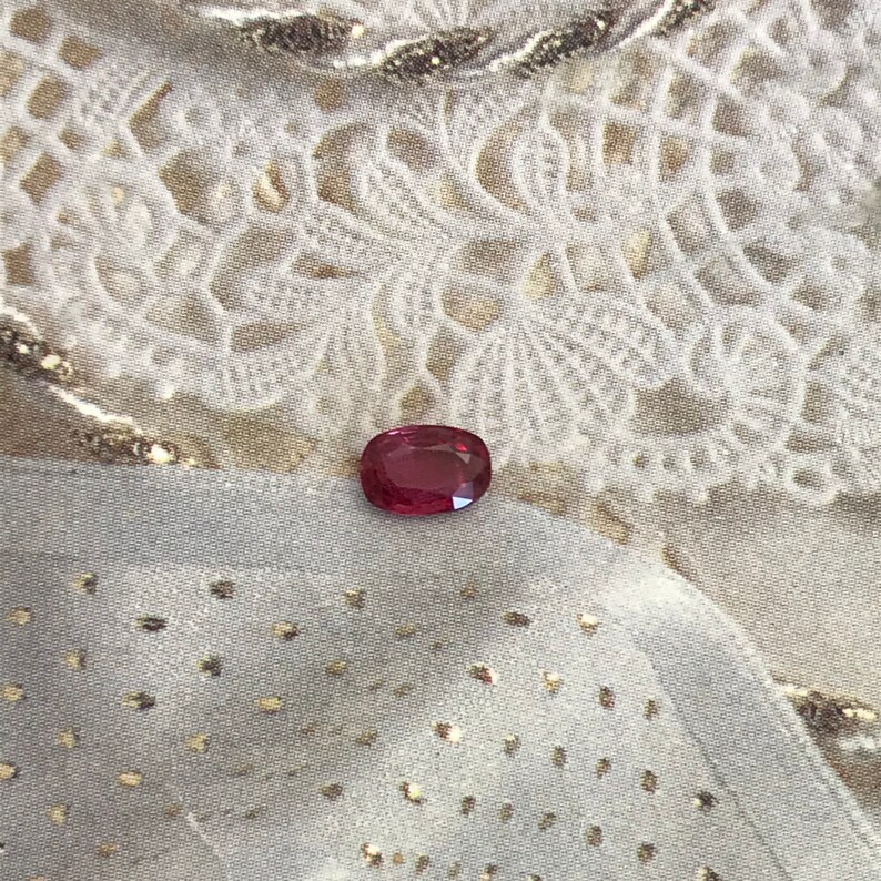 0.61 Carat Natural Ruby Heat Only 6x4mm Loose Gemstone - Etsy