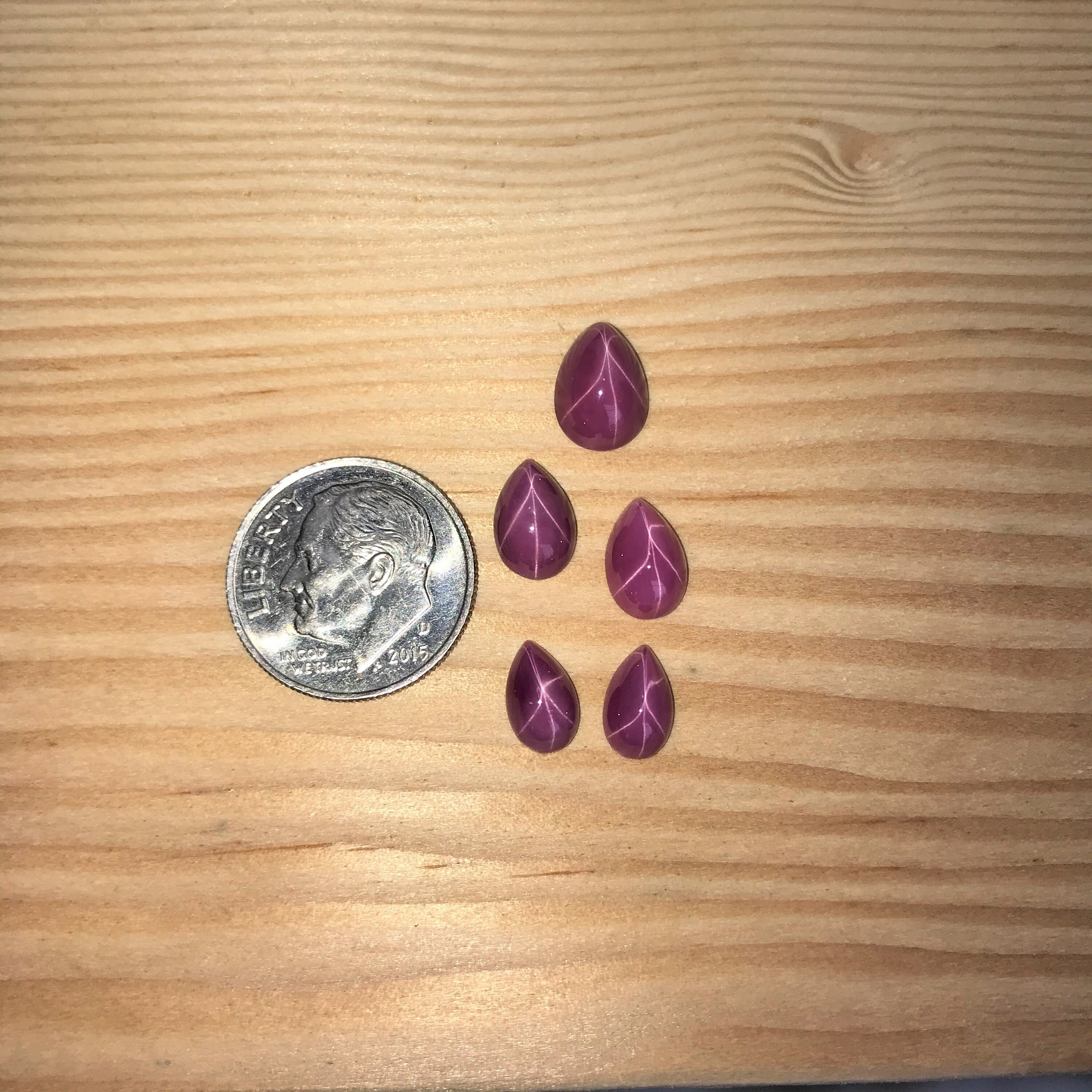 Signed Linde Star Ruby 8x5mm 9x6mm 10x7mm Pear Synthetic Star | Etsy