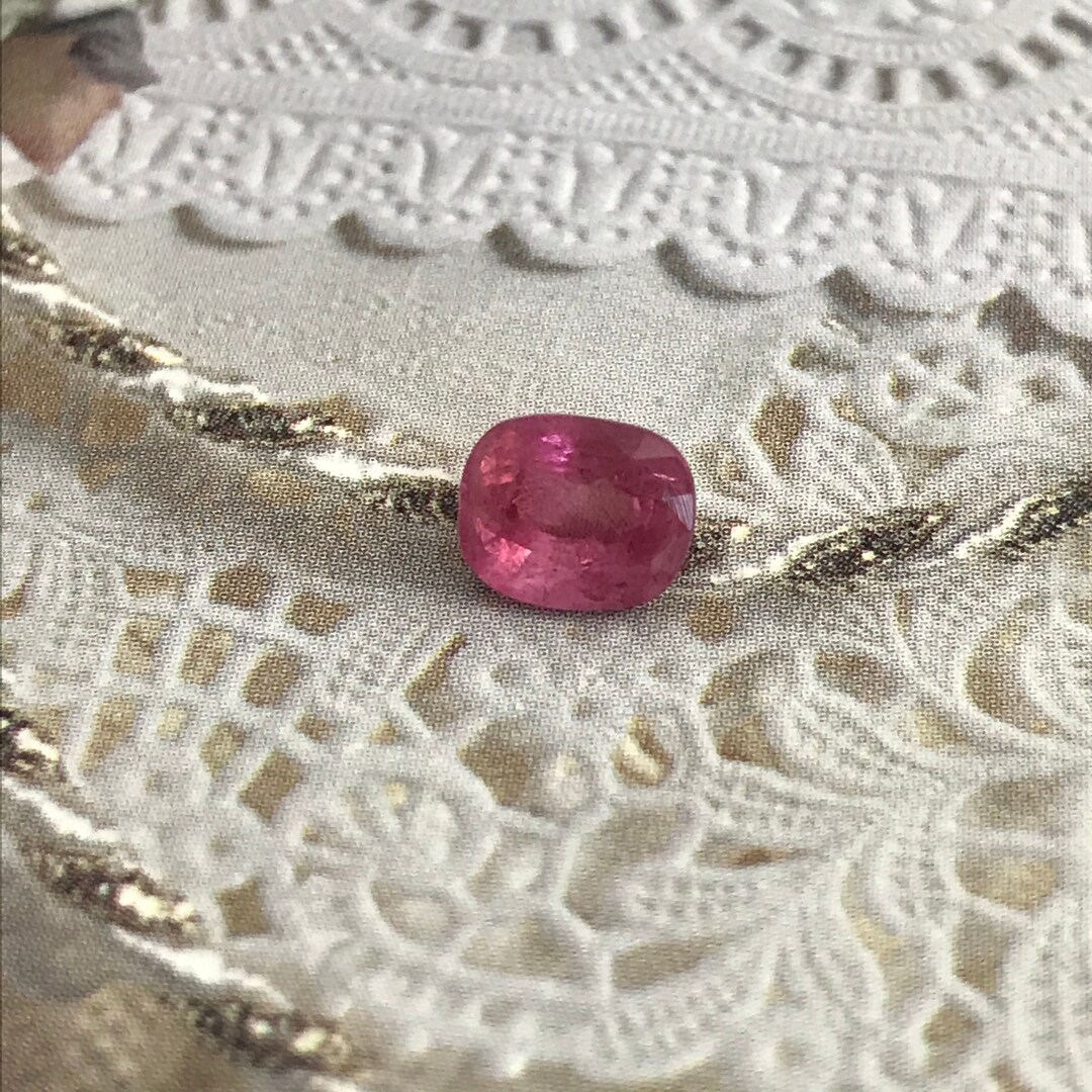 7x6mm Tormalina Rosa Naturale 1.52 Carati sfaccettata Loose Gemstone ...