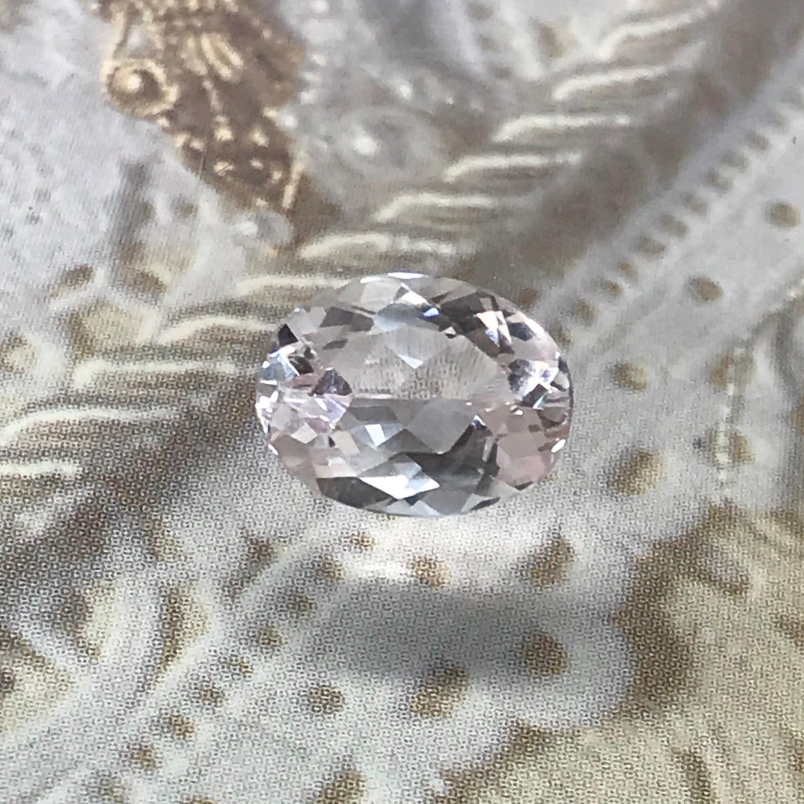 Light Pink Morganite 9x7mm 1.62 Carat Oval Cut Faceted Loose Wholesale ...