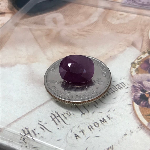 Huge Natural Ruby Heated with Residues 7.14 Carat 12x10mm Oval | Etsy