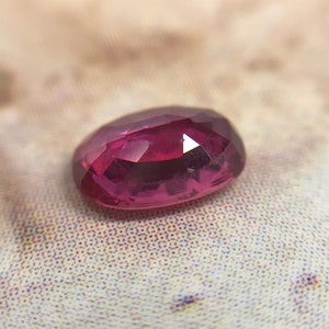 0.61 Carat Natural Ruby Heat Only 6x4mm Loose Gemstone Oval/cushion Cut ...