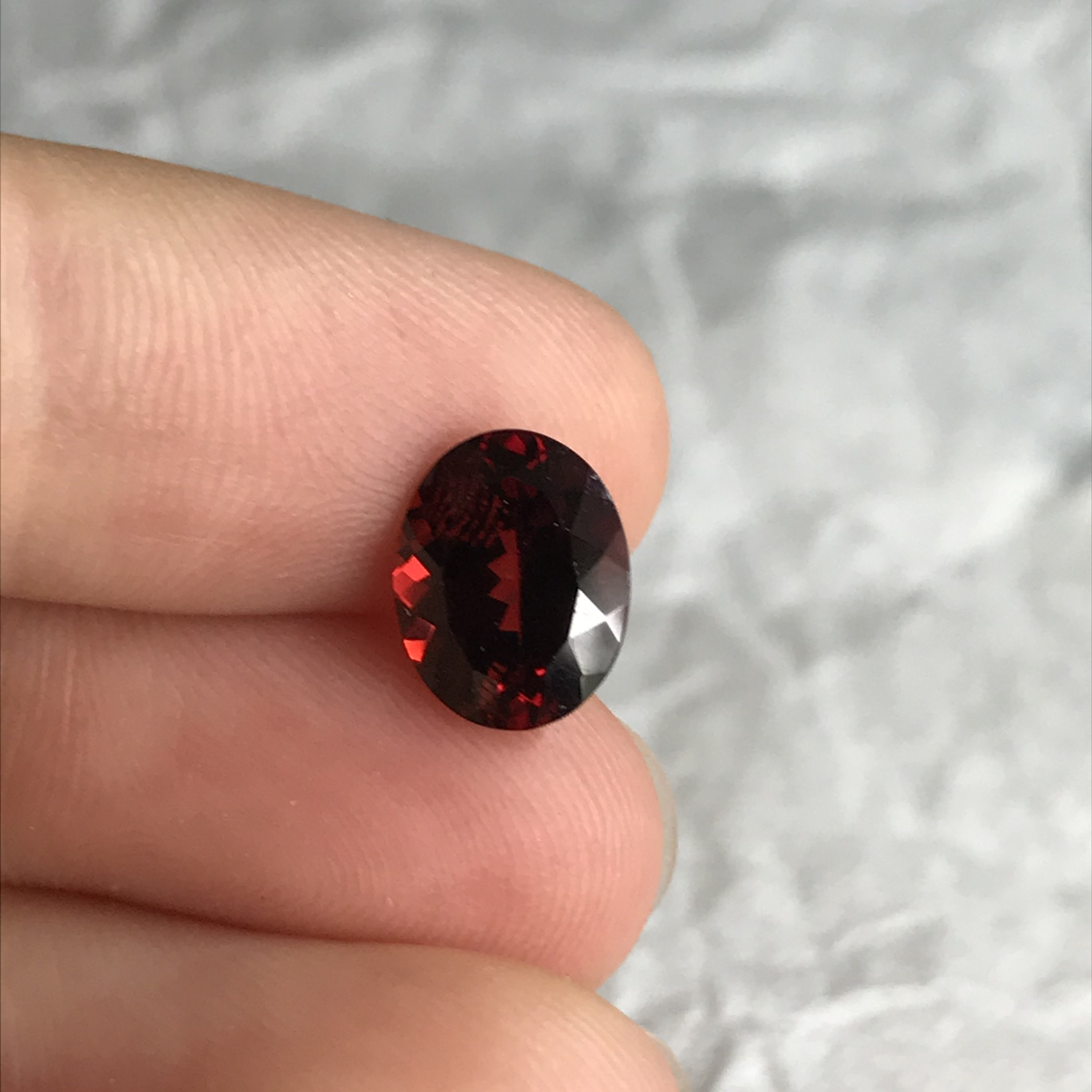 Natural Deep Red Garnet 3 Carat 10x8mm Oval Cut Unmounted - Etsy UK