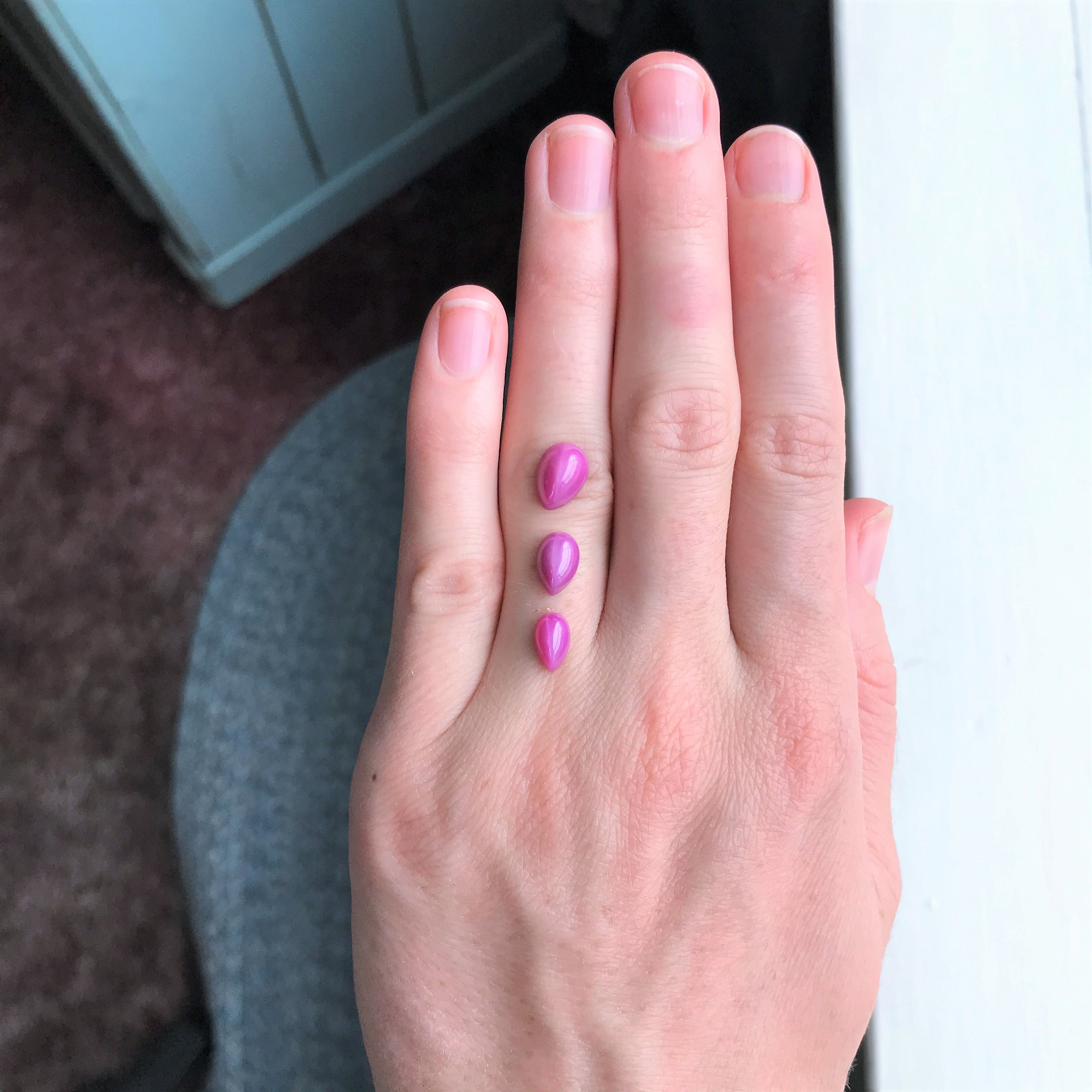 Signed Linde Star Ruby 8x5mm 9x6mm 10x7mm Pear Synthetic Star | Etsy