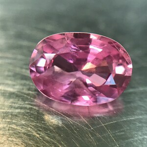 1.13ct Pink Padparadscha Sapphire 7x5mm Oval Rare Orangy Pink Purple ...