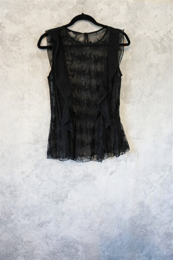 chanel lace ruffle blouse - Gem