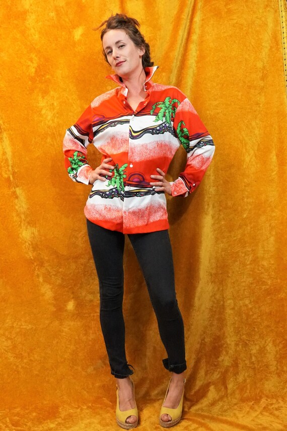 Vintage pattern shirt red - Gem