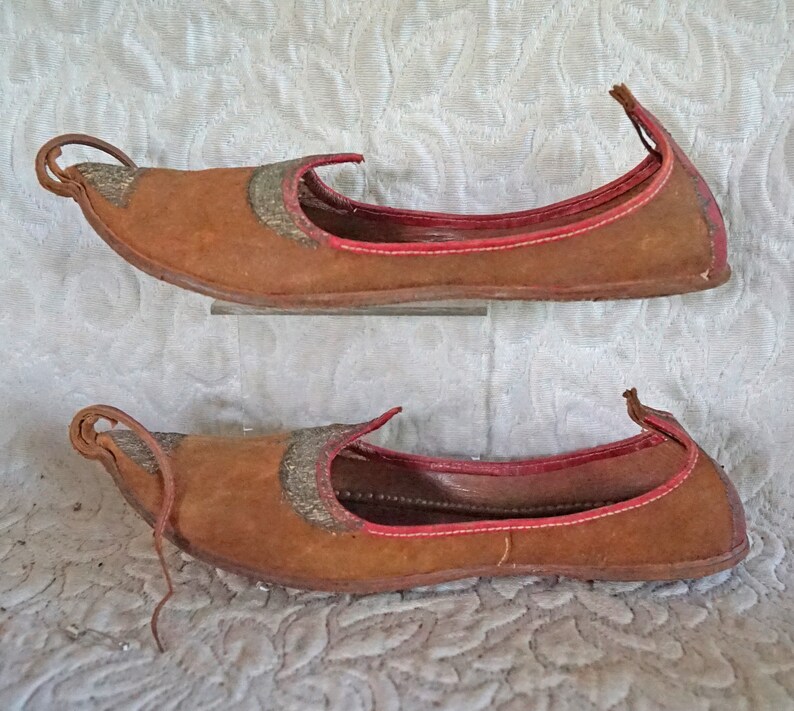 Pair of Traditional Afghanistan Woman's Leather Shoes - Etsy