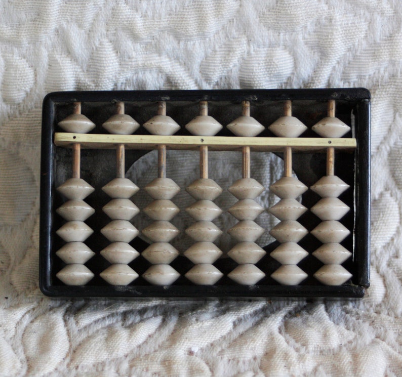 Vintage Chinese Abacus With Calligraphy - Etsy