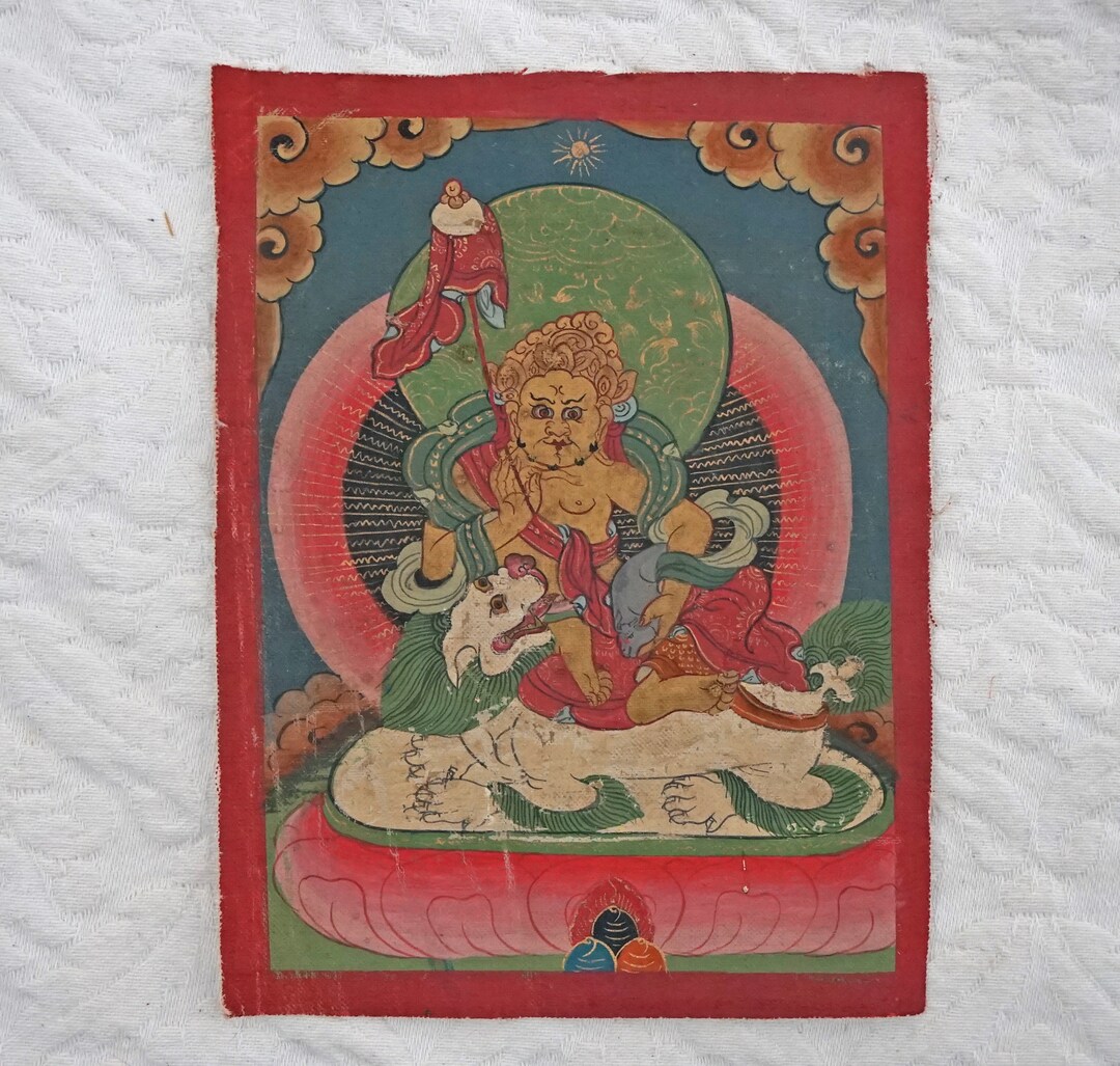 Tibetan Buddhist Tsakli Painting Card - Etsy