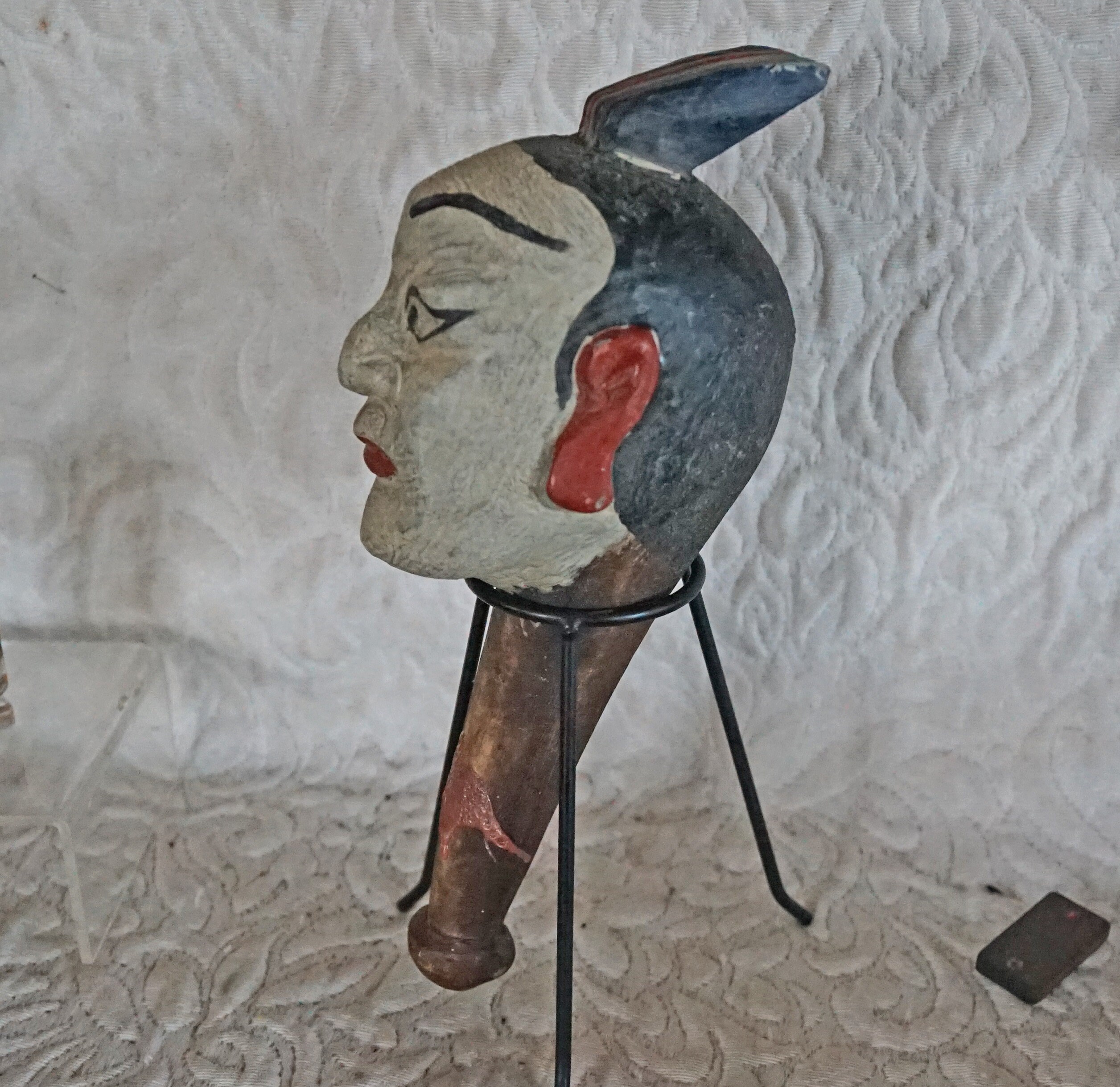 Antique Chinese Carved Wood Puppet Head - Etsy