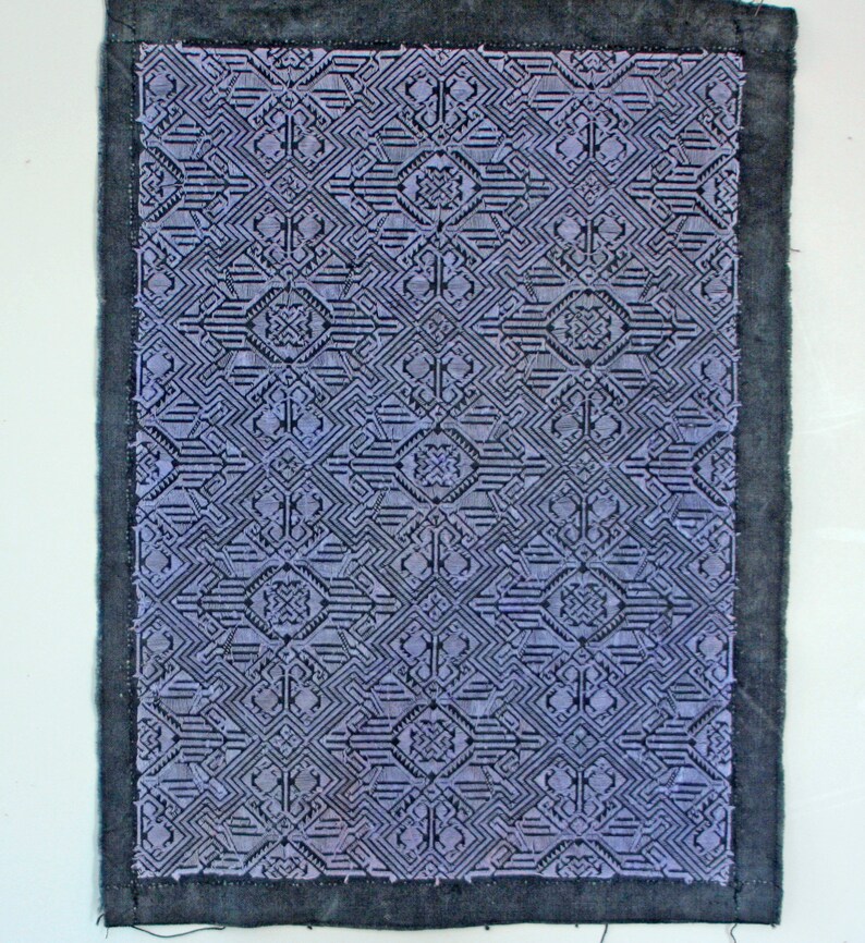 Miao Chinese Ethnic Minority Geometric Pattern Embroidery Panel - Etsy