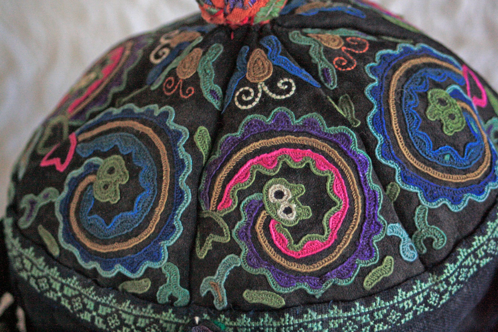 Vintage Chinese Child's Hat Han and Miao Ethnic Minority - Etsy