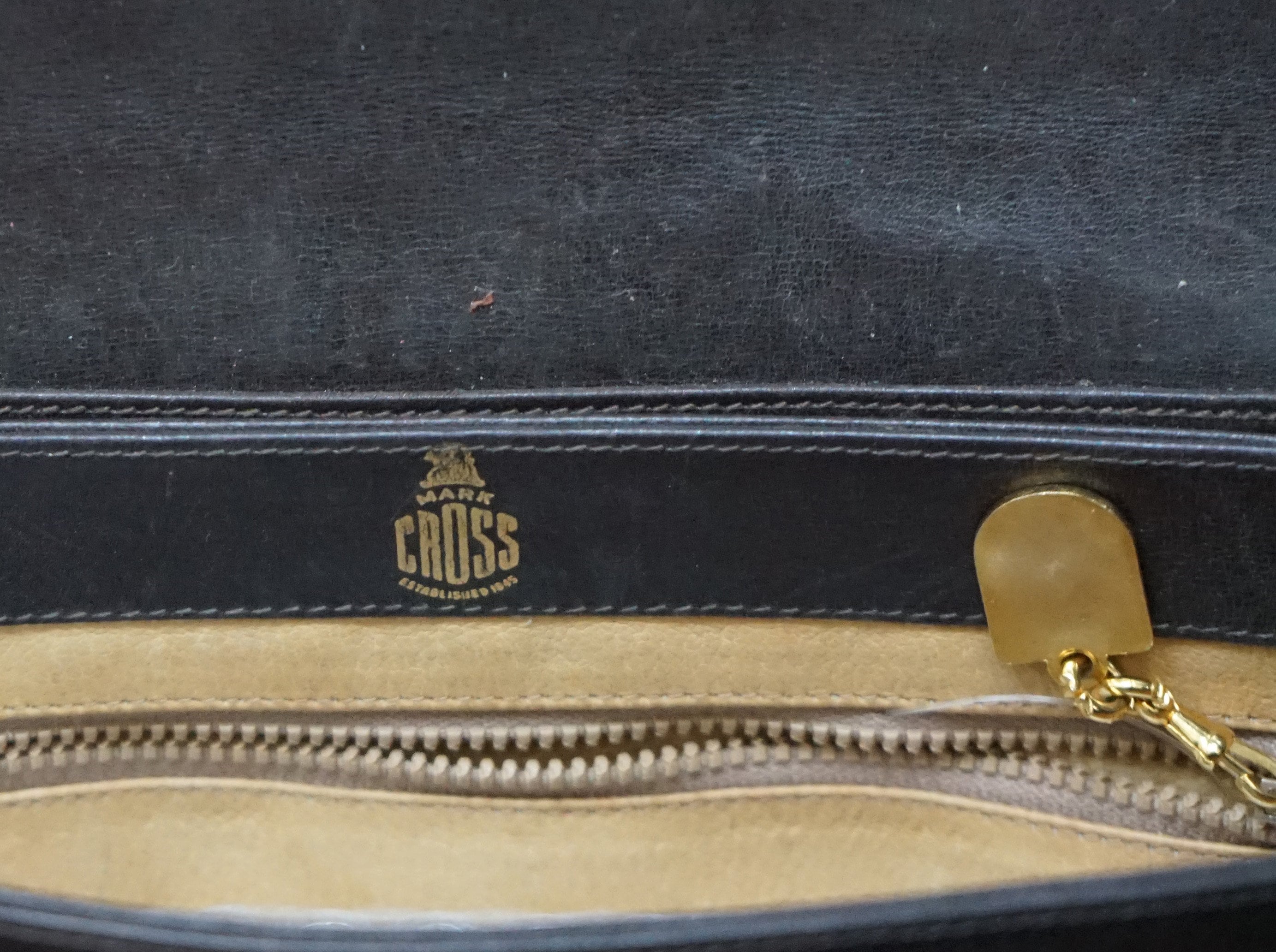 Vintage Mark Cross Leather Shoulder Bag - Etsy