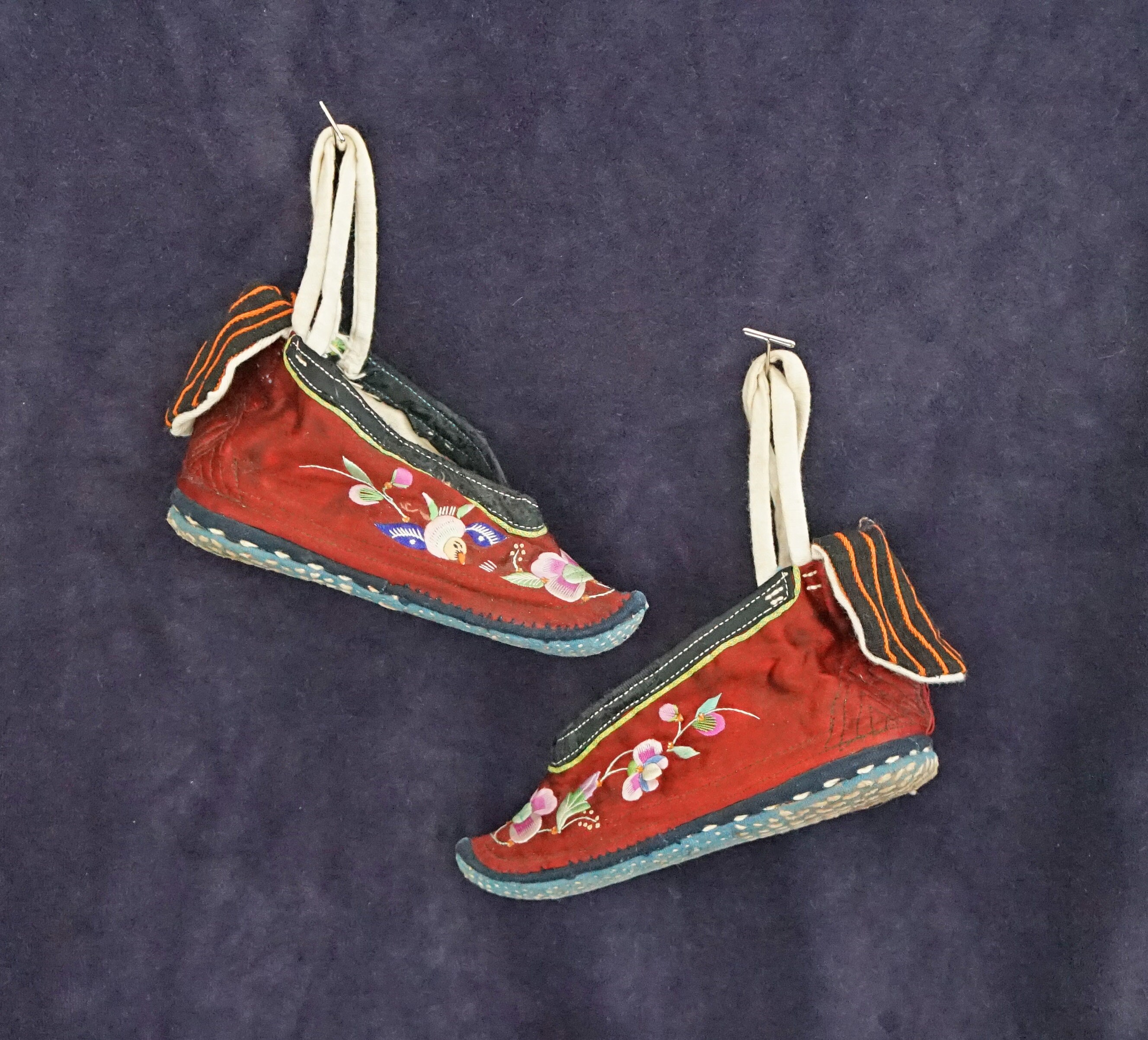 Antique Chinese Embroidered Lotus Shoes - Etsy