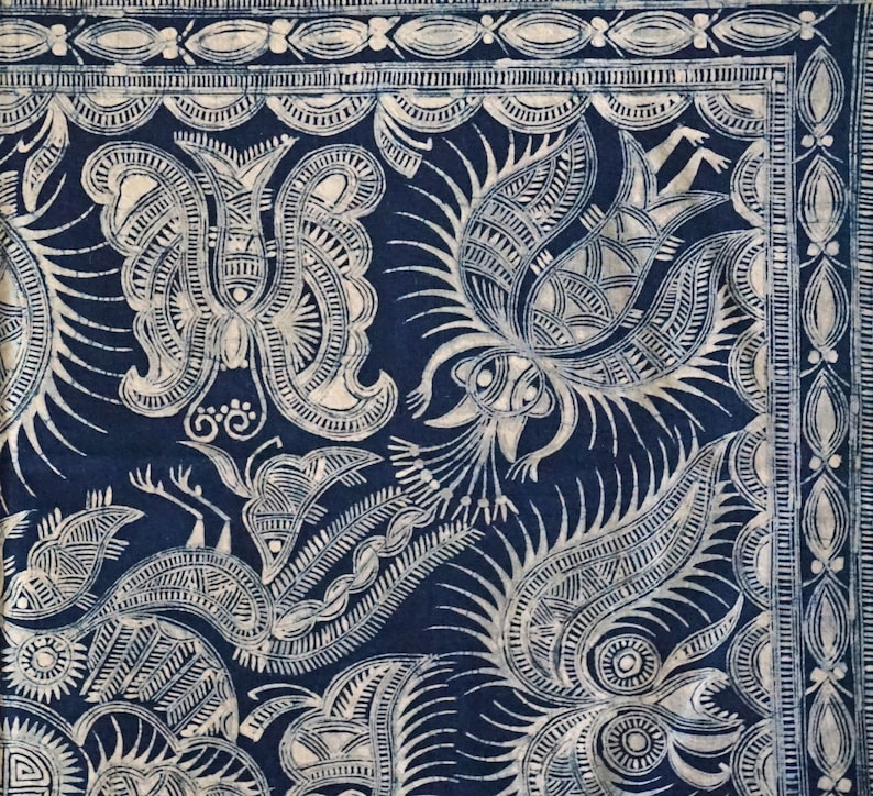 Vintage Chinese Miao Minority Hand Batiked Scarf ...blue and - Etsy