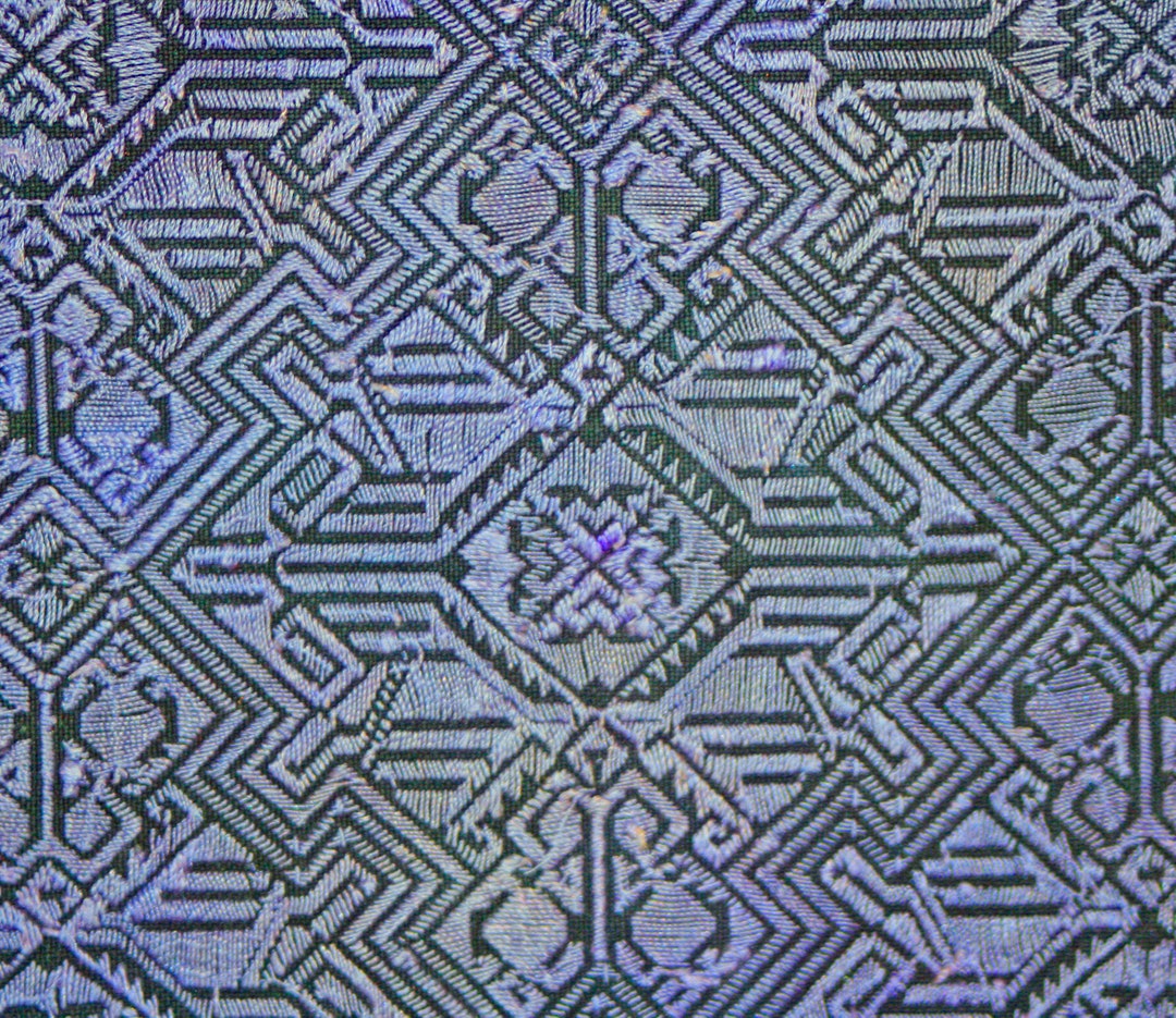 Miao Chinese Ethnic Minority Geometric Pattern Embroidery Panel - Etsy