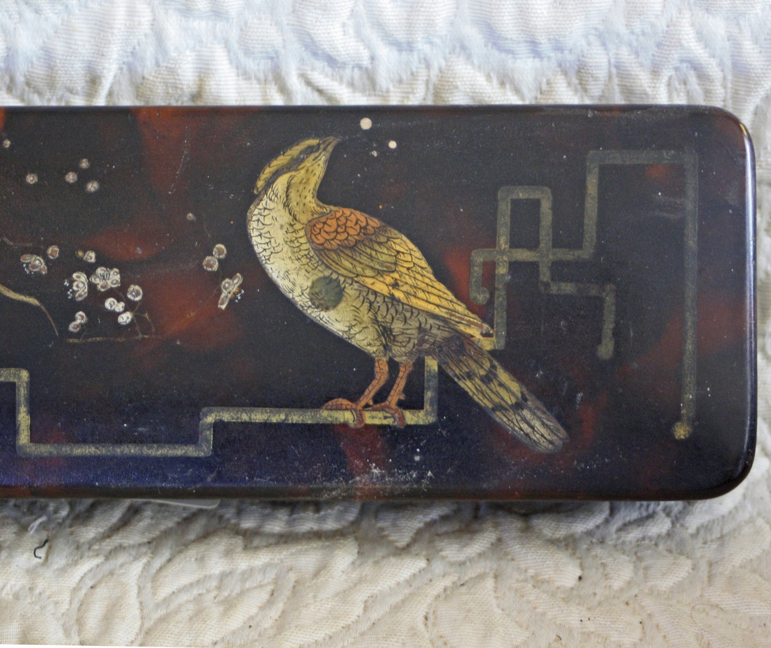 Antique Japanese Lacquer Wood Glove Box Early Meiji Period - Etsy