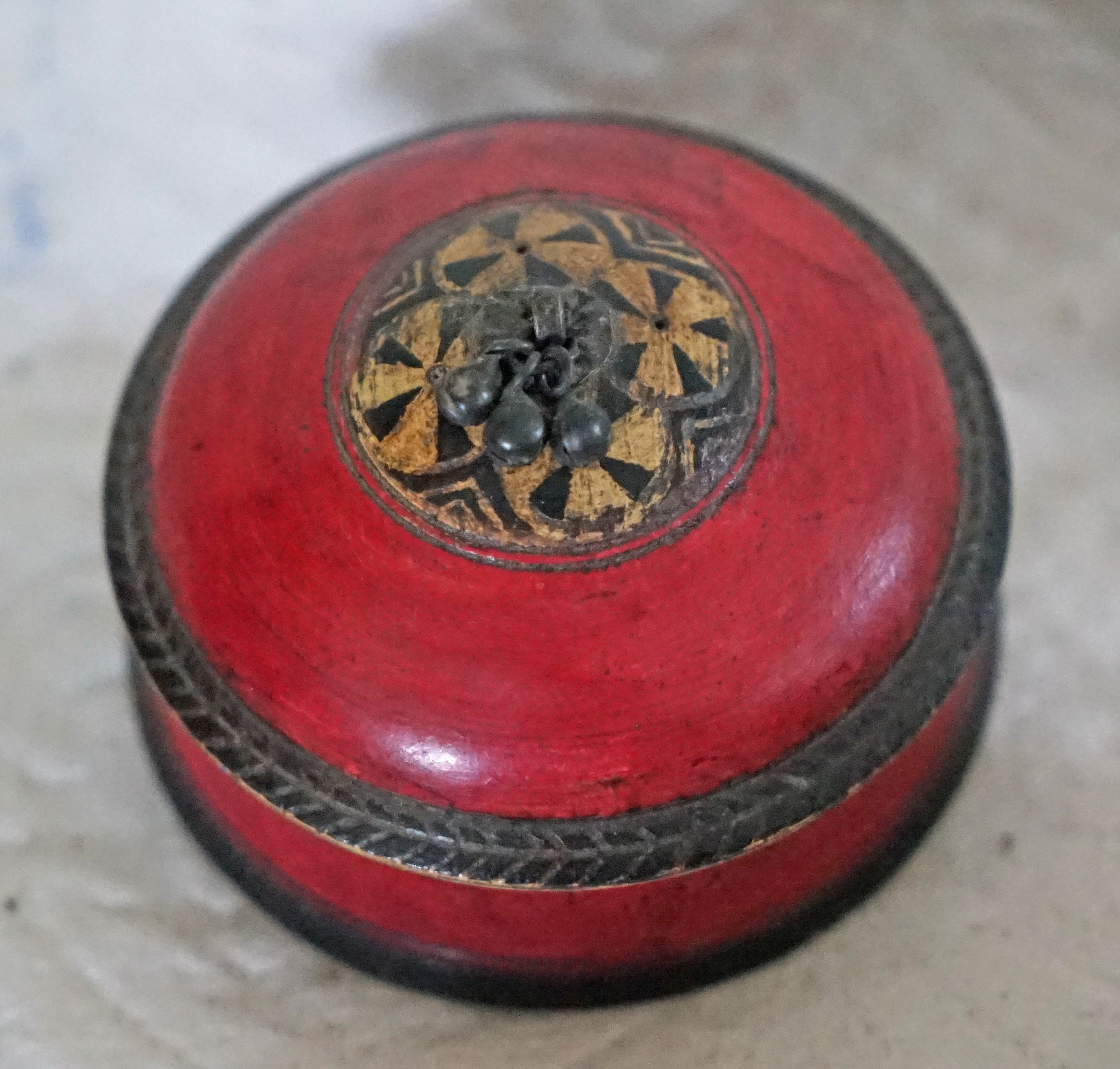 Vintage Wooden kum Kum Powder Tika Box - Etsy