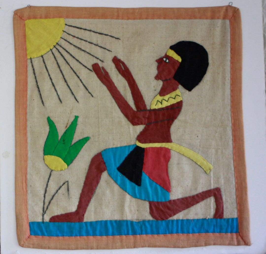 Egyptian Hand Applique Embroidery Tapestry - Etsy