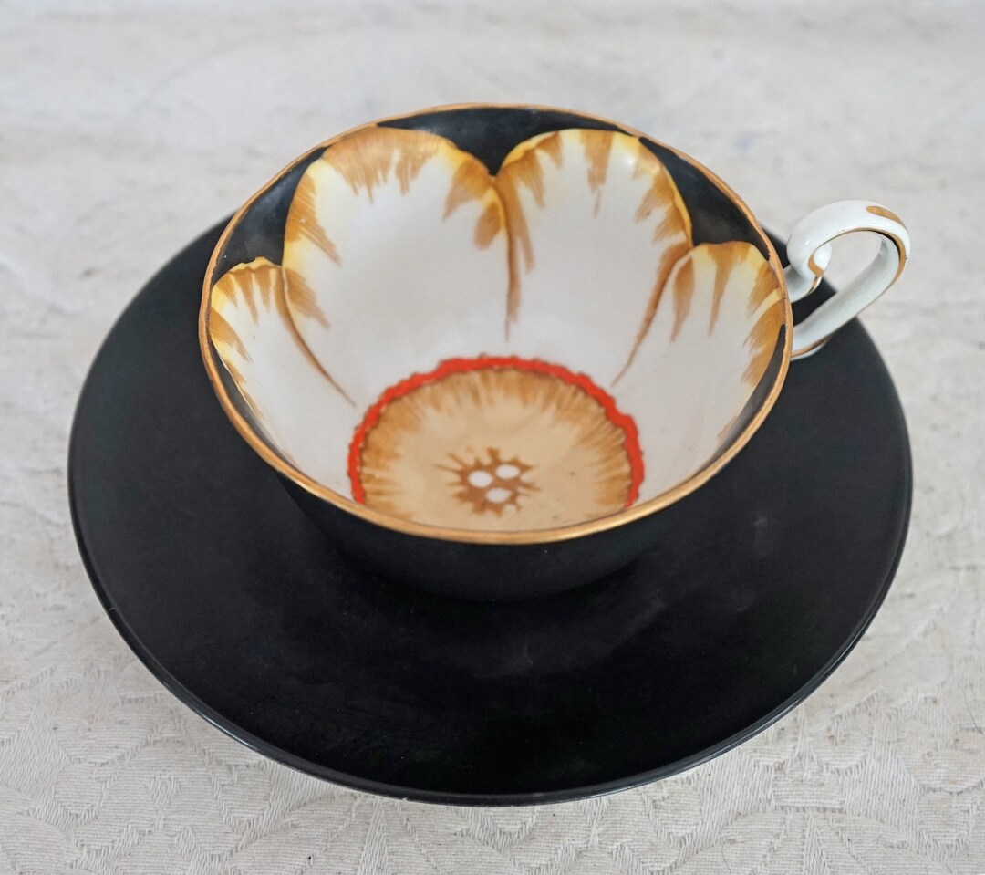 Antique C & E English Bone China Pattern Jonquil Cups and Saucers - Etsy