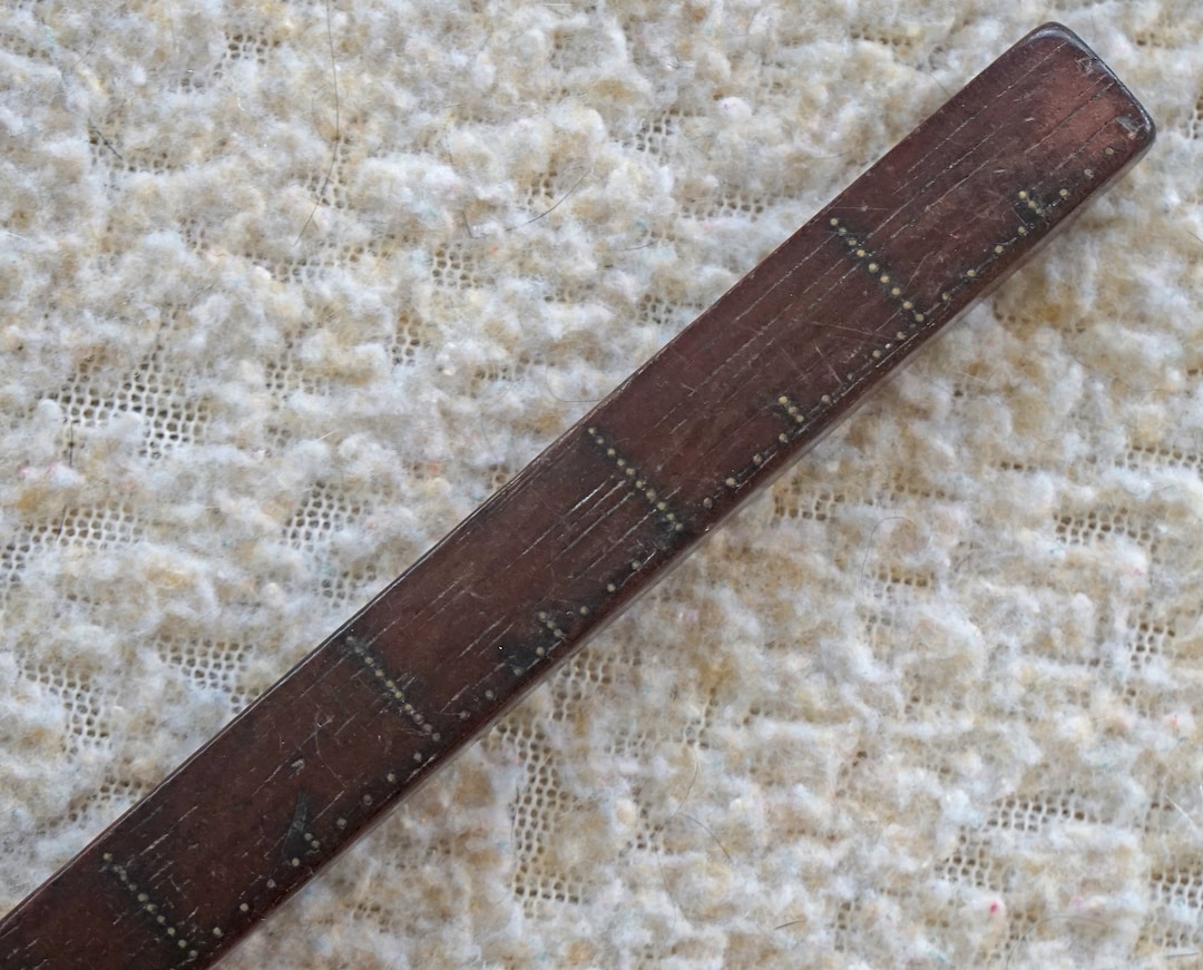 Antique Chinese Wooden Measuring Ruler - Etsy