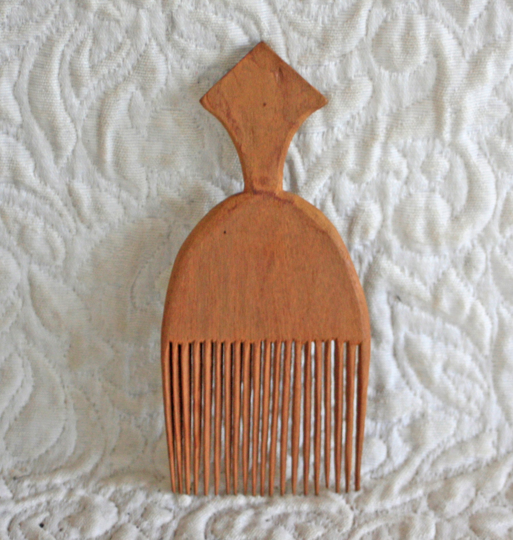 3 Vintage African Tribal Wooden Carved Hair Combs Nigeria Yoruba Tribe ...
