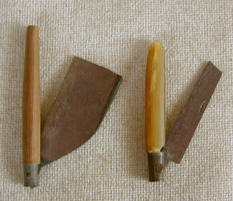 Pair of Antique Chinese Folding Shaving Razors - Etsy