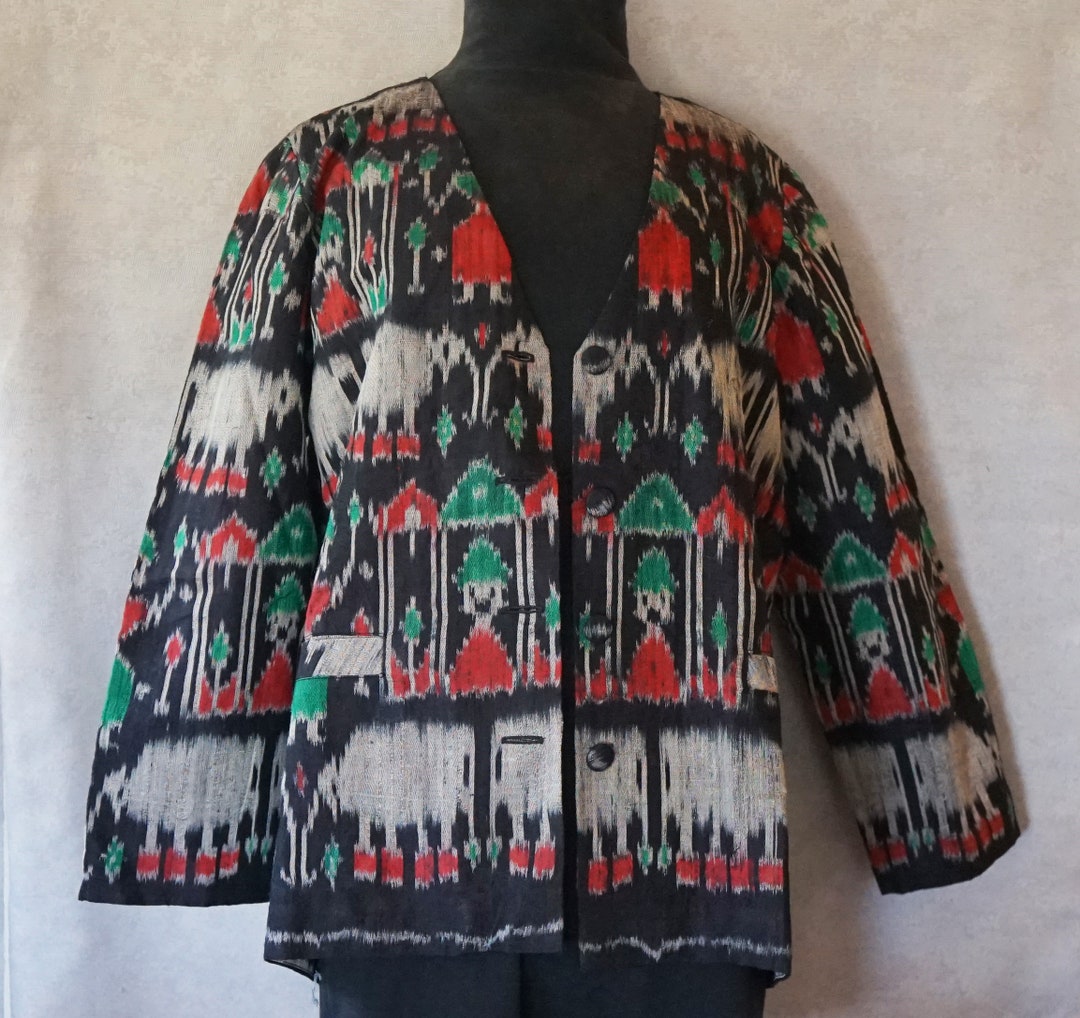 Vintage Ikat Jacket From Thailand - Etsy