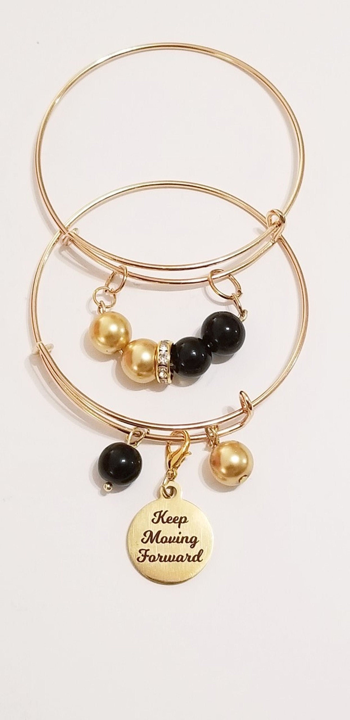 Charm Bracelets, Encouragement Inspirational Gift, keep Moving Forward ...