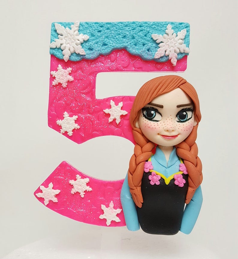 Customize Your Fondant Cake Topper: Inspired in Ana Frozen | Etsy